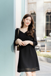 Jacy in Black Dress