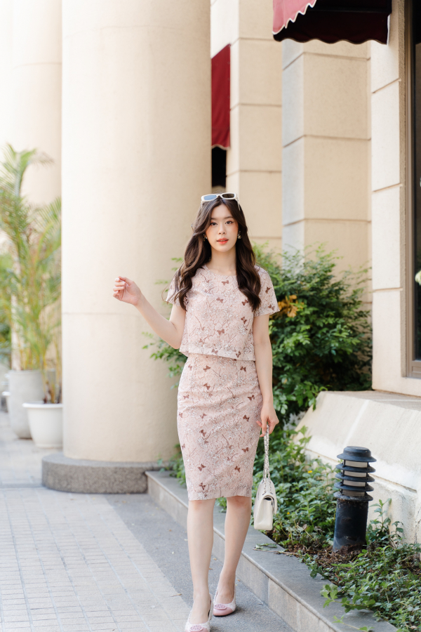 Ellie Brooke Beige Set