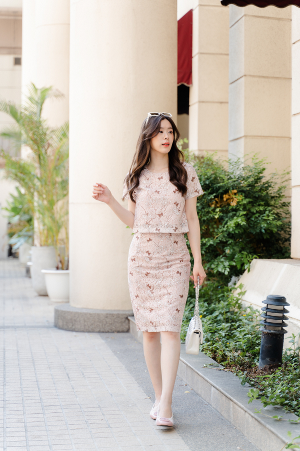 Ellie Brooke Beige Set