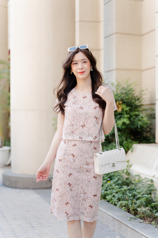 Ellie Brooke Beige Set