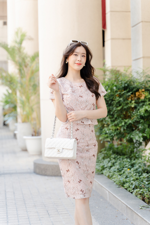 Ellie Brooke Beige Set