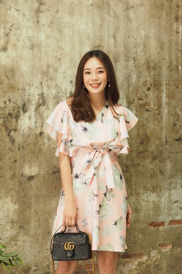 Misty Flora Old rose Dress